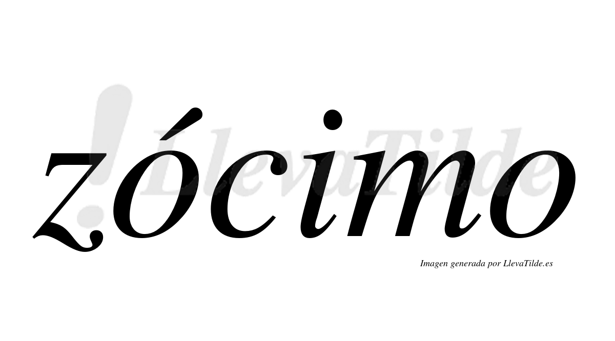 ¿Lleva tilde zócimo? | LlevaTilde.es
