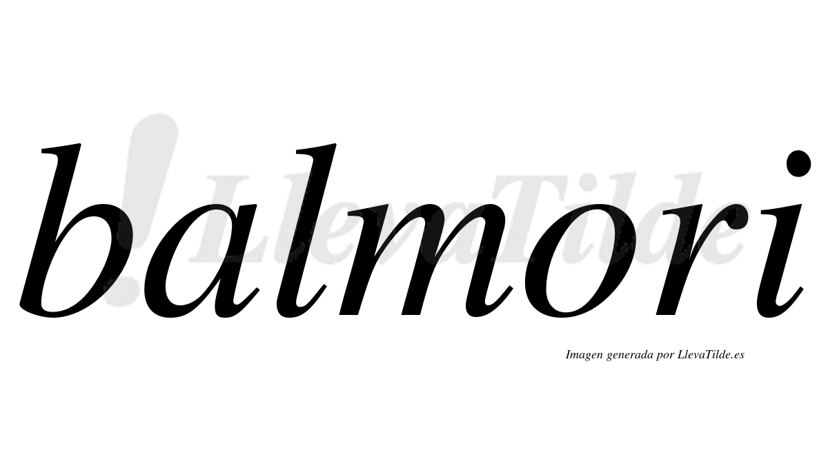 ¿Lleva tilde balmori? | LlevaTilde.es