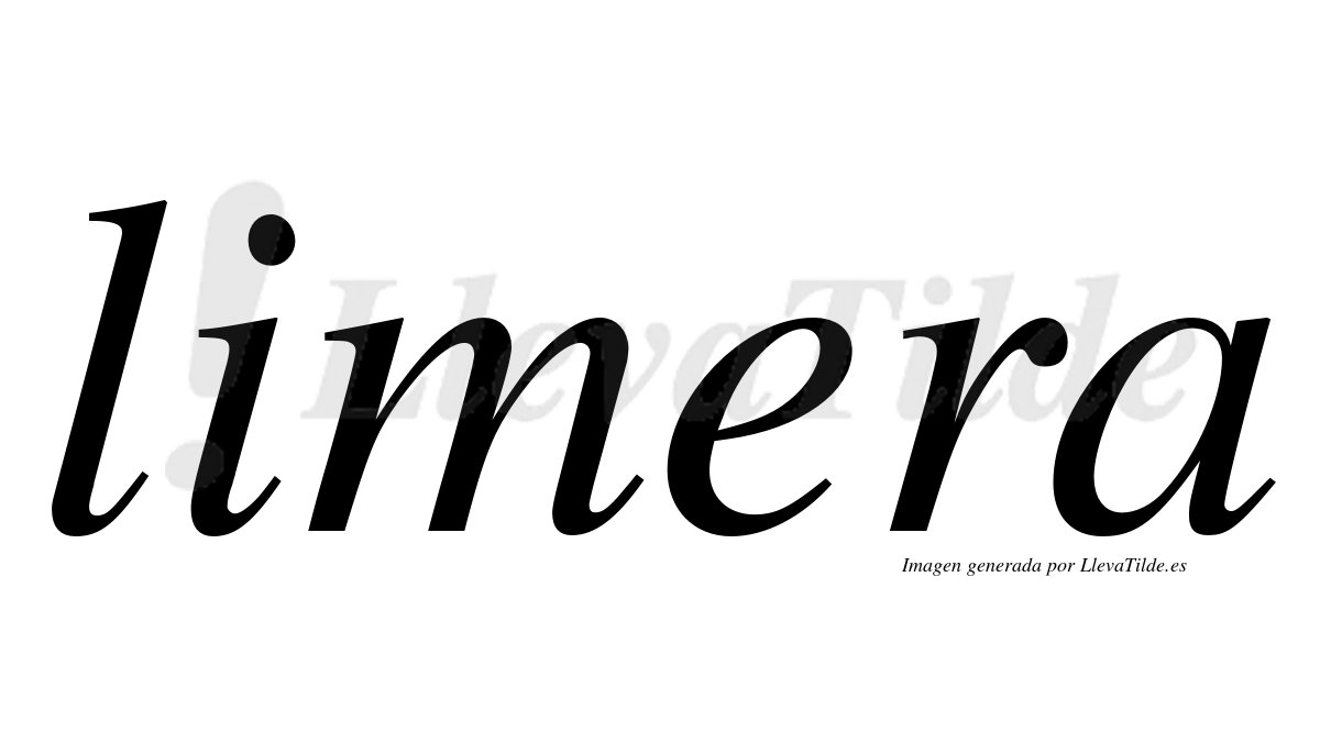 ¿Lleva tilde limera? | LlevaTilde.es