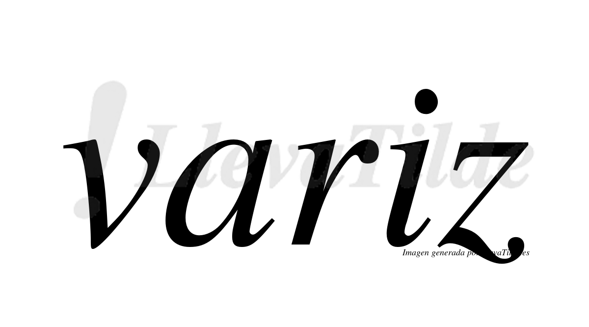 ¿Lleva tilde variz? | LlevaTilde.es