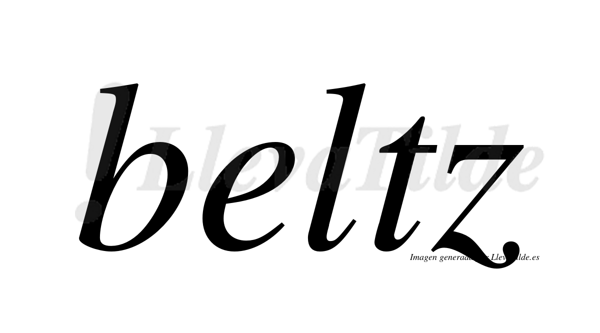 ¿Lleva tilde beltz? | LlevaTilde.es