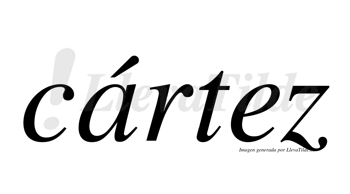 ¿Lleva tilde cártez? | LlevaTilde.es