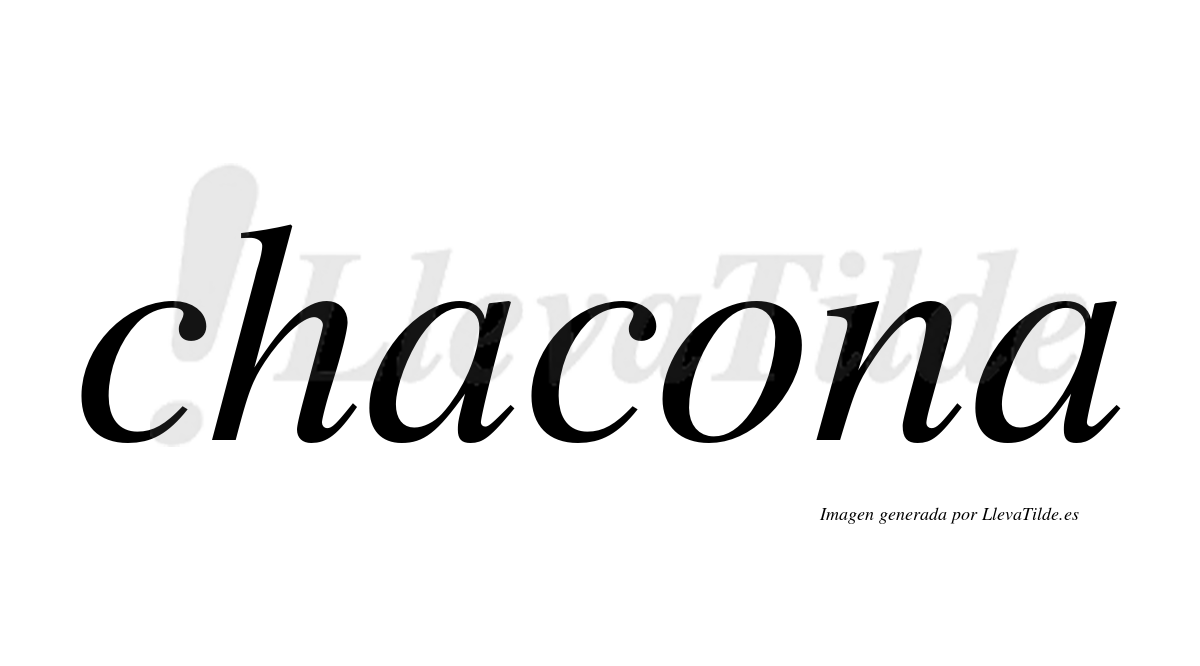 ¿Lleva tilde chacona? | LlevaTilde.es