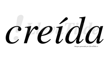 ¿Lleva tilde creída? | LlevaTilde.es