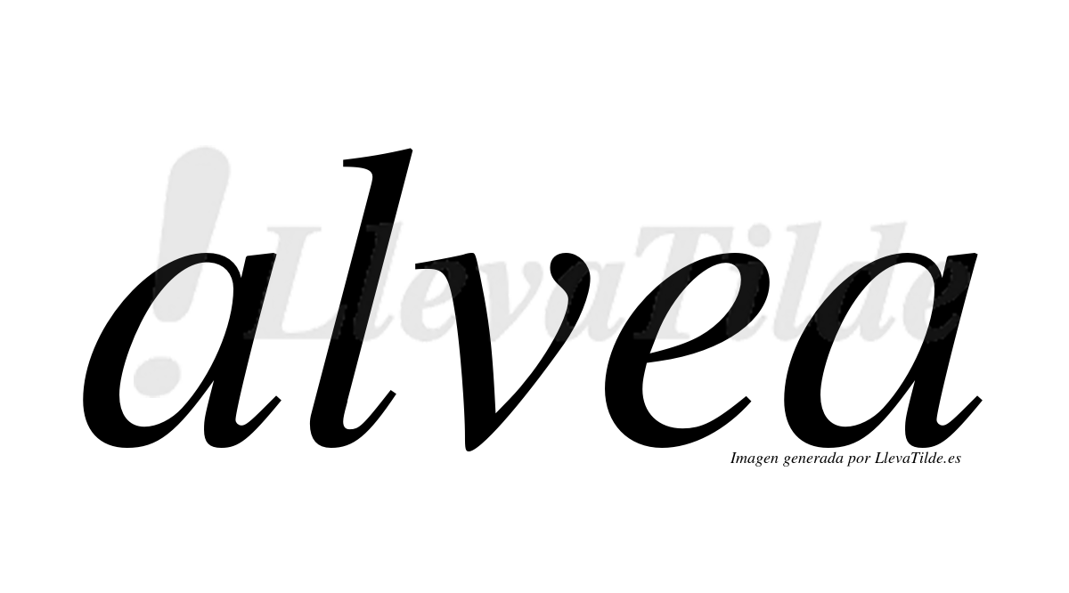 ¿Lleva tilde alvea? | LlevaTilde.es