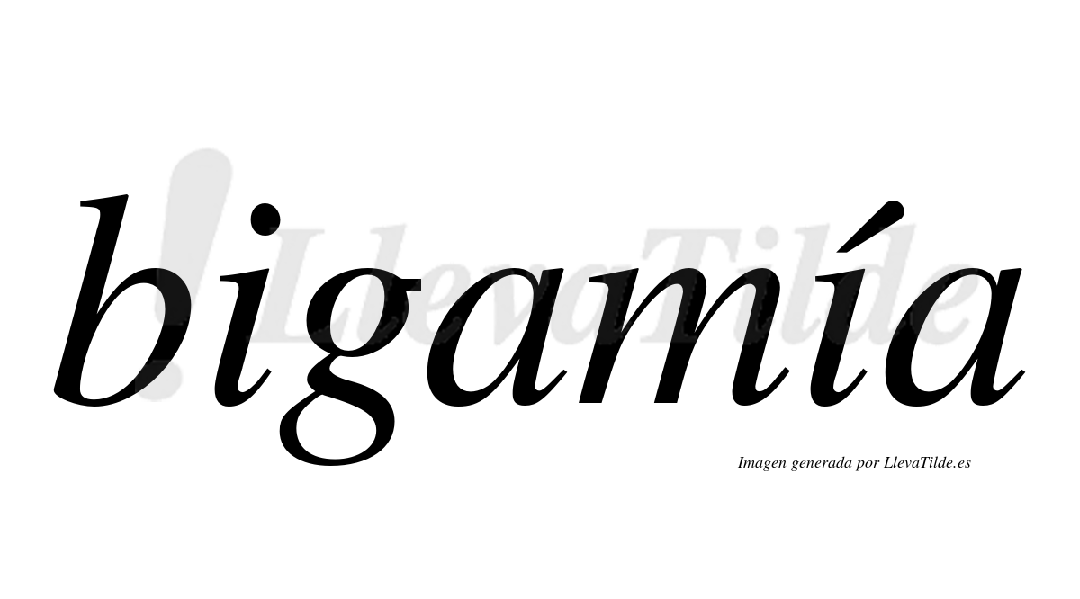 ¿Lleva tilde bigamía? | LlevaTilde.es