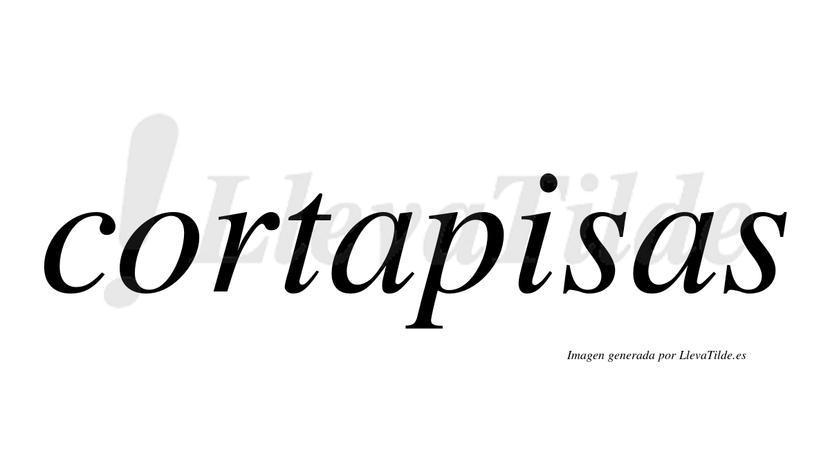 ¿Lleva tilde cortapisas? | LlevaTilde.es