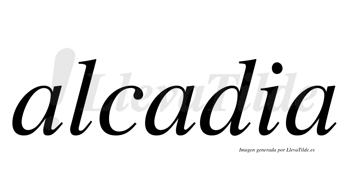 ¿Lleva tilde alcadia? | LlevaTilde.es
