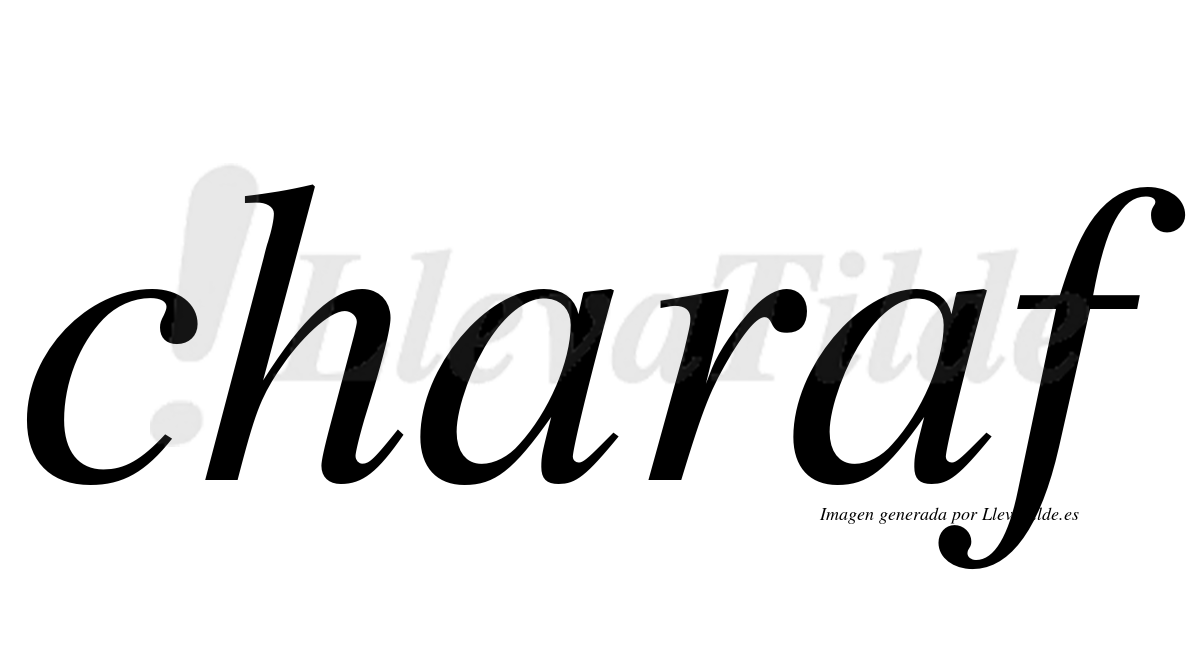 ¿Lleva tilde charaf? | LlevaTilde.es