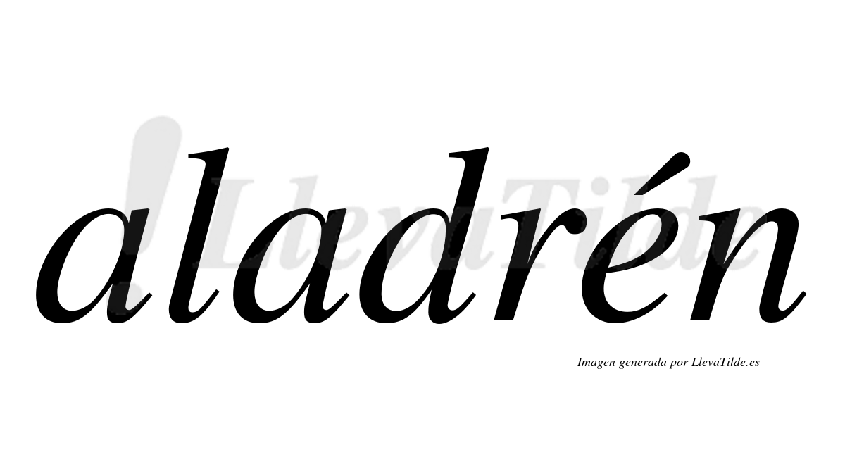 ¿Lleva tilde aladrén? | LlevaTilde.es