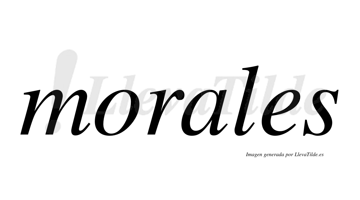 ¿Lleva tilde morales? | LlevaTilde.es