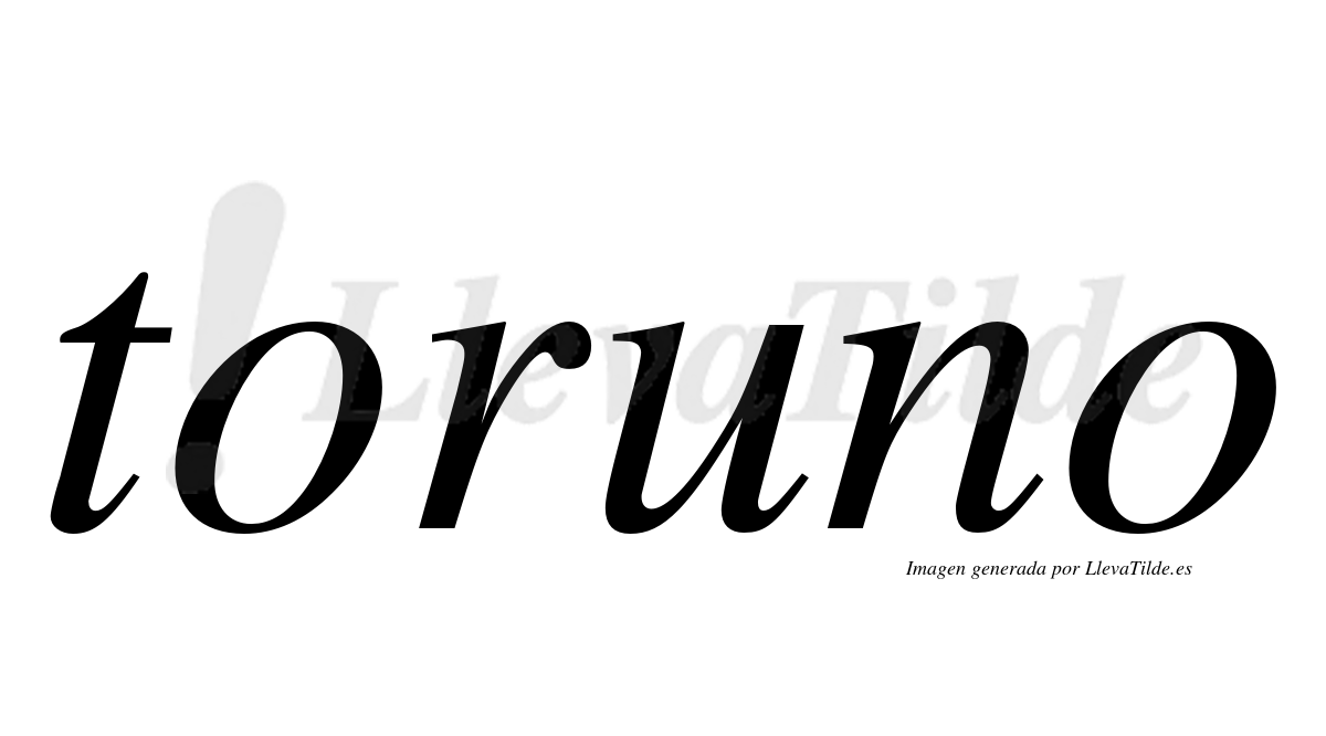¿Lleva tilde toruno? | LlevaTilde.es