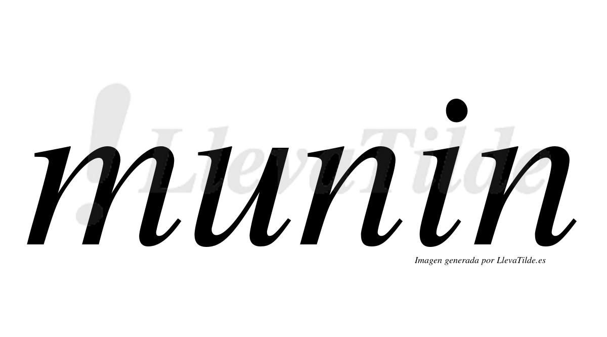 ¿Lleva tilde munin? | LlevaTilde.es