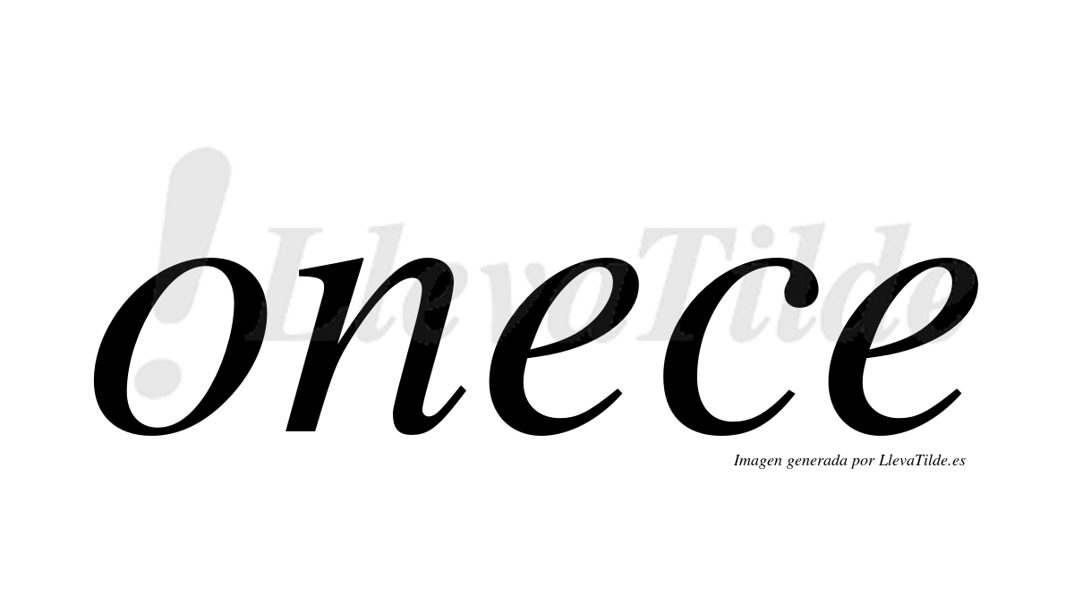 ¿Lleva tilde onece? | LlevaTilde.es