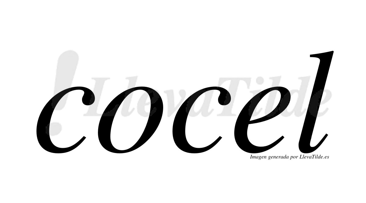 ¿Lleva tilde cocel? | LlevaTilde.es