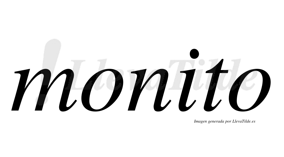 ¿Lleva tilde monito? | LlevaTilde.es