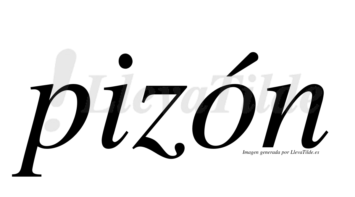 ¿Lleva tilde pizón? | LlevaTilde.es