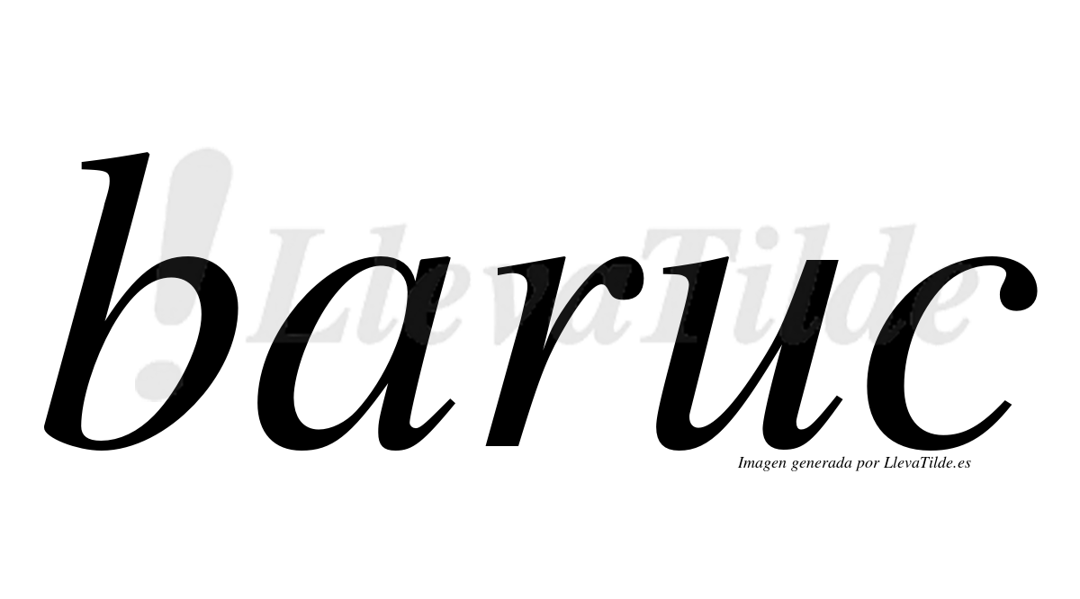 ¿Lleva tilde baruc? | LlevaTilde.es