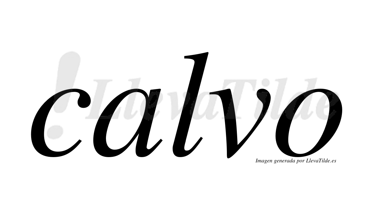 ¿Lleva tilde calvo? | LlevaTilde.es