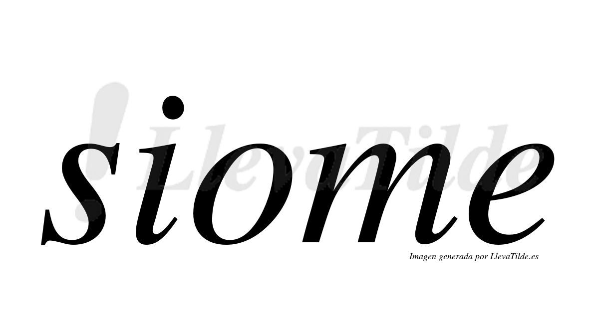 ¿Lleva tilde siome? | LlevaTilde.es