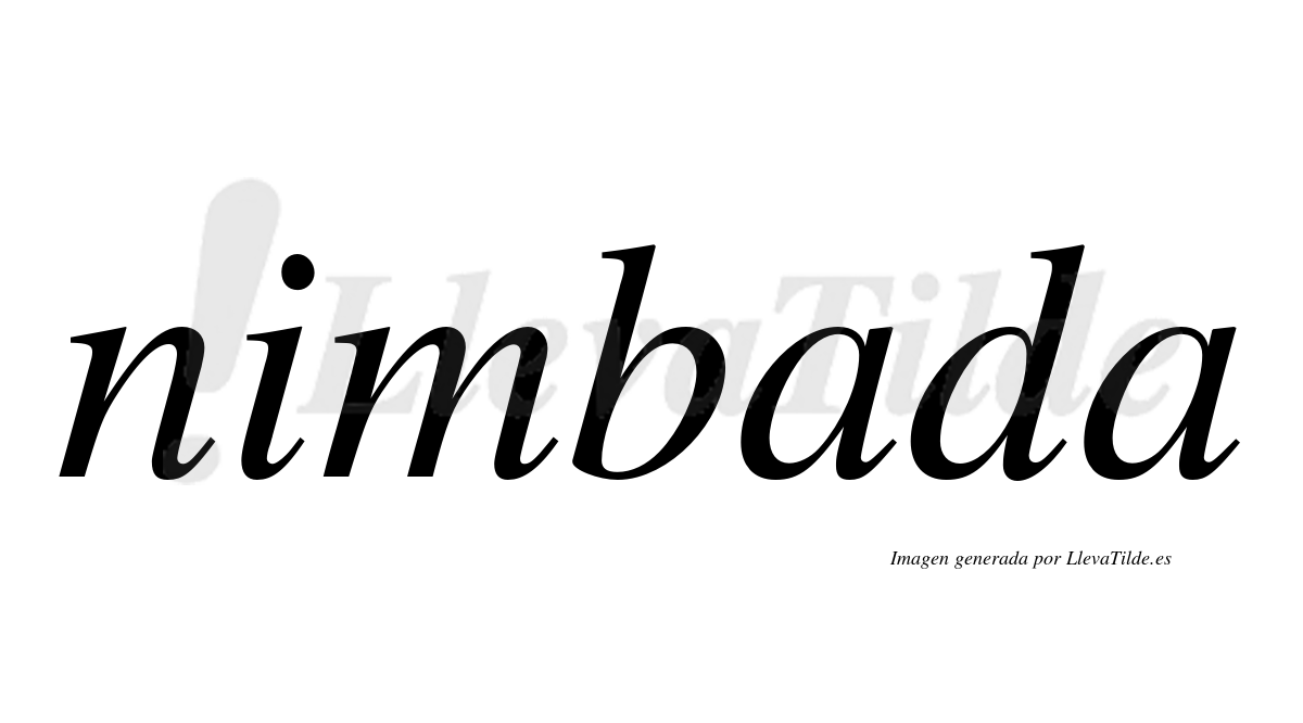 ¿Lleva tilde nimbada? | LlevaTilde.es