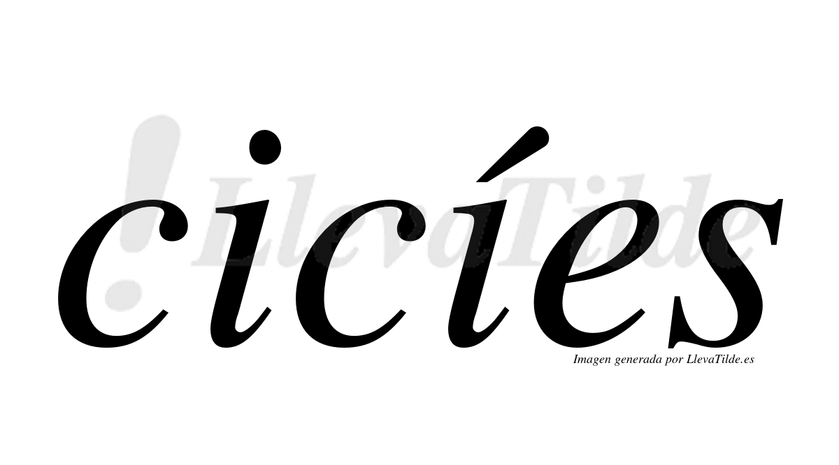 ¿Lleva tilde cicíes? | LlevaTilde.es