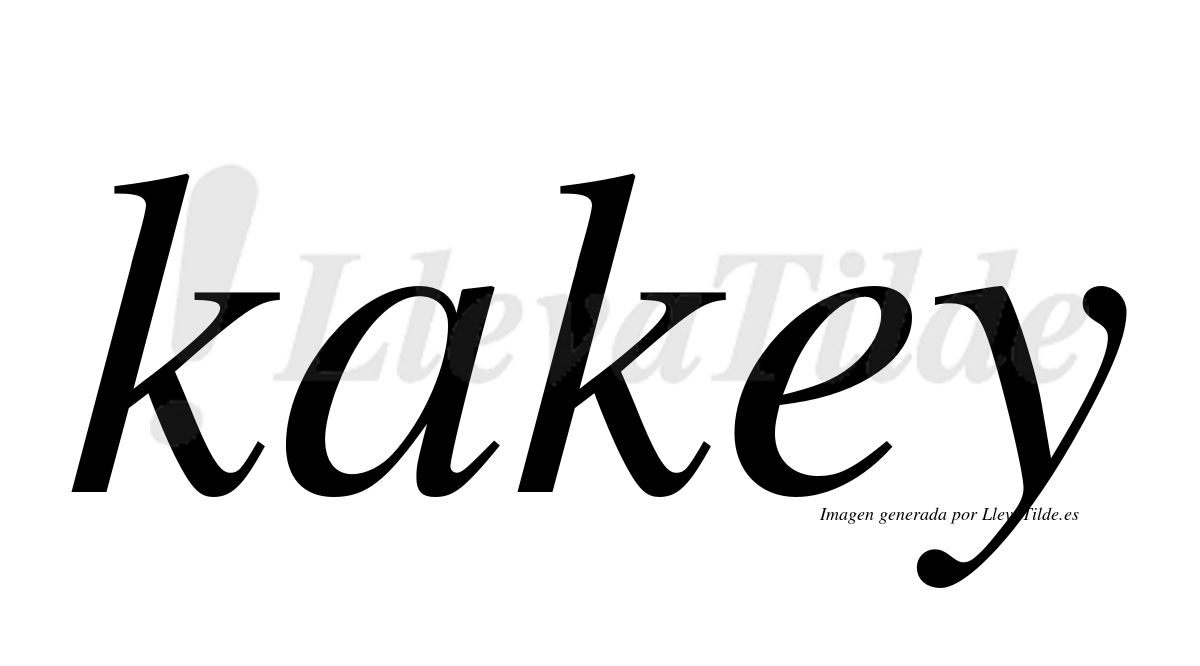 ¿Lleva tilde kakey? | LlevaTilde.es