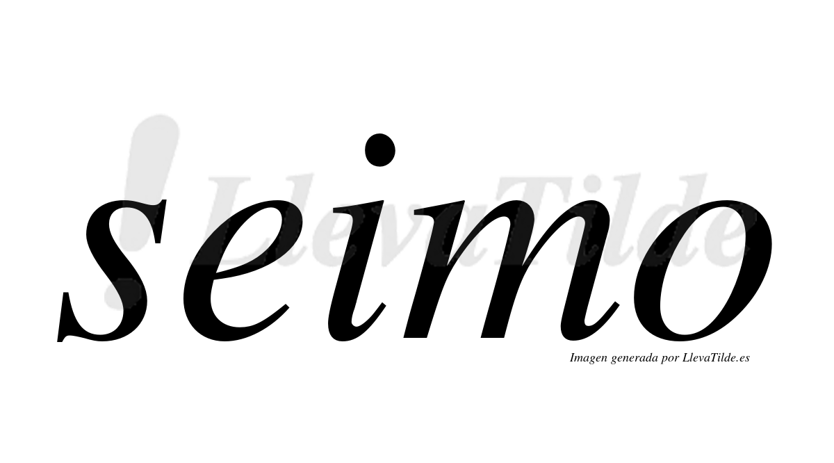 ¿Lleva tilde seimo? | LlevaTilde.es