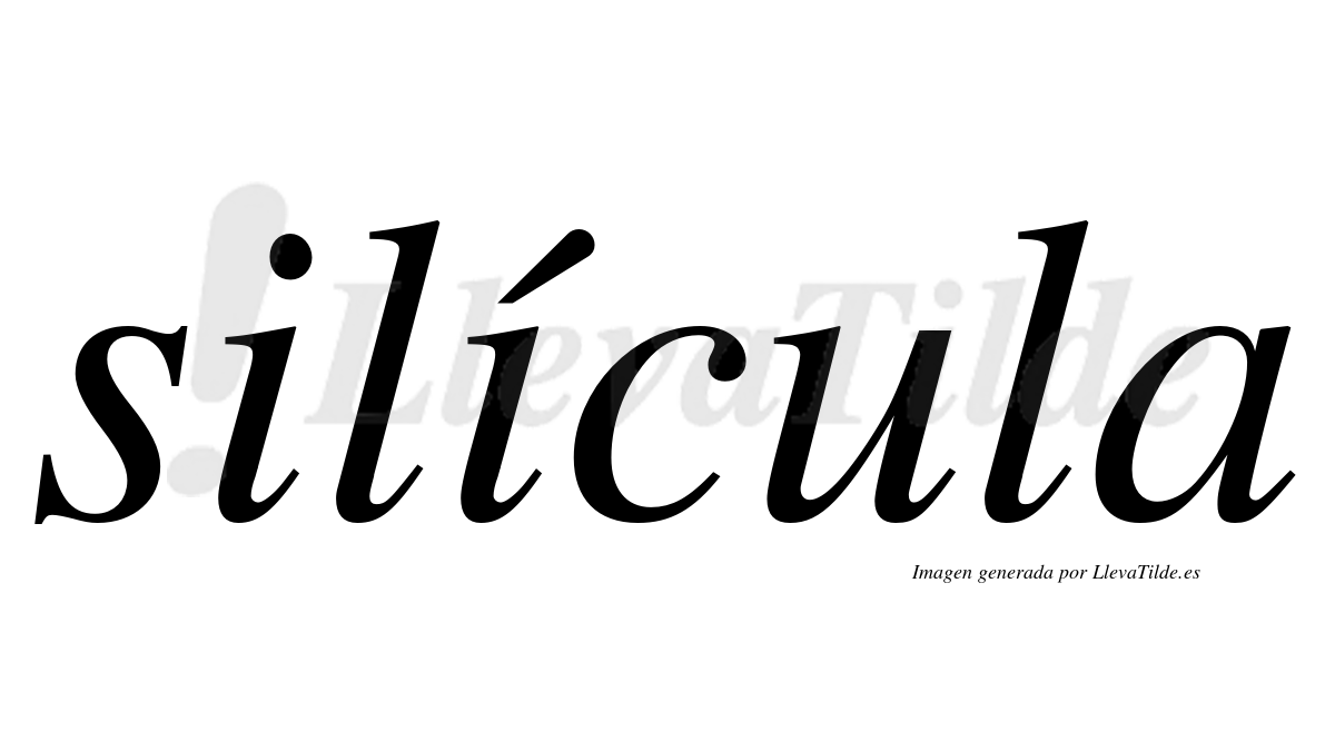 ¿Lleva tilde silícula? | LlevaTilde.es