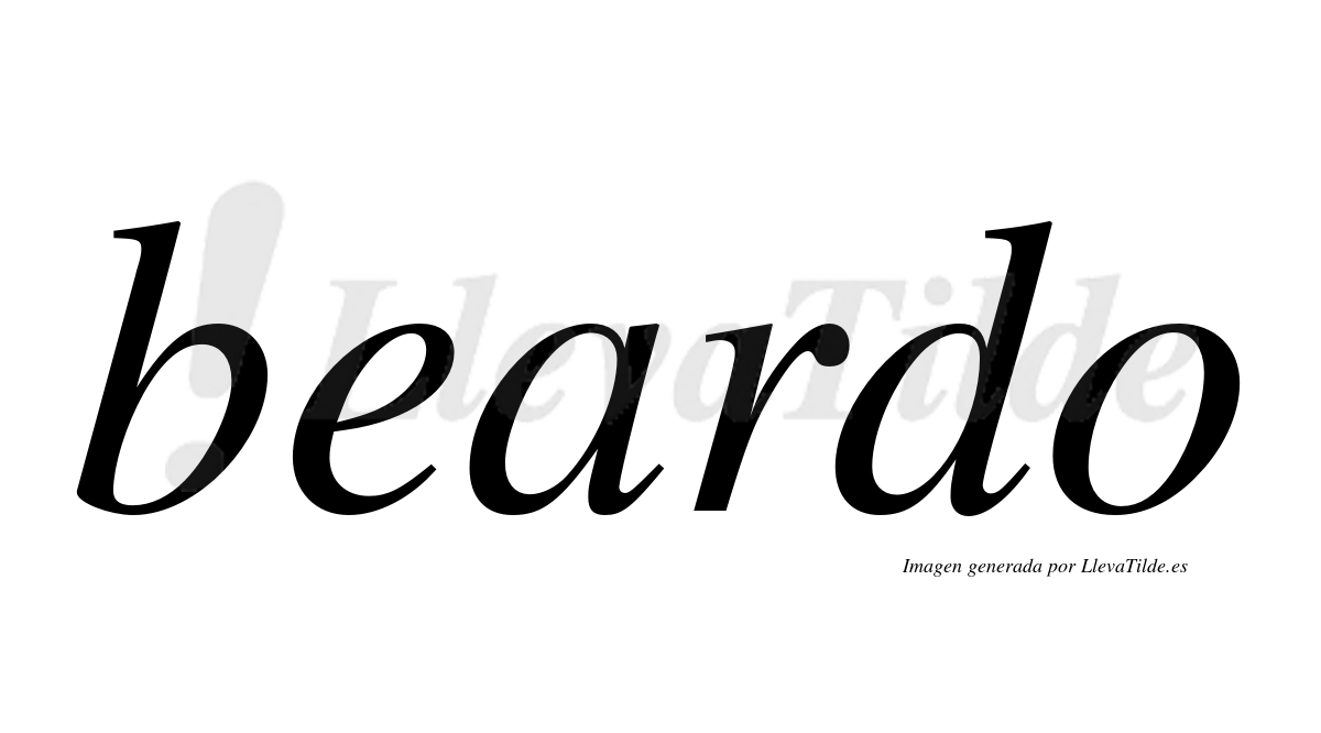 ¿Lleva tilde beardo? | LlevaTilde.es