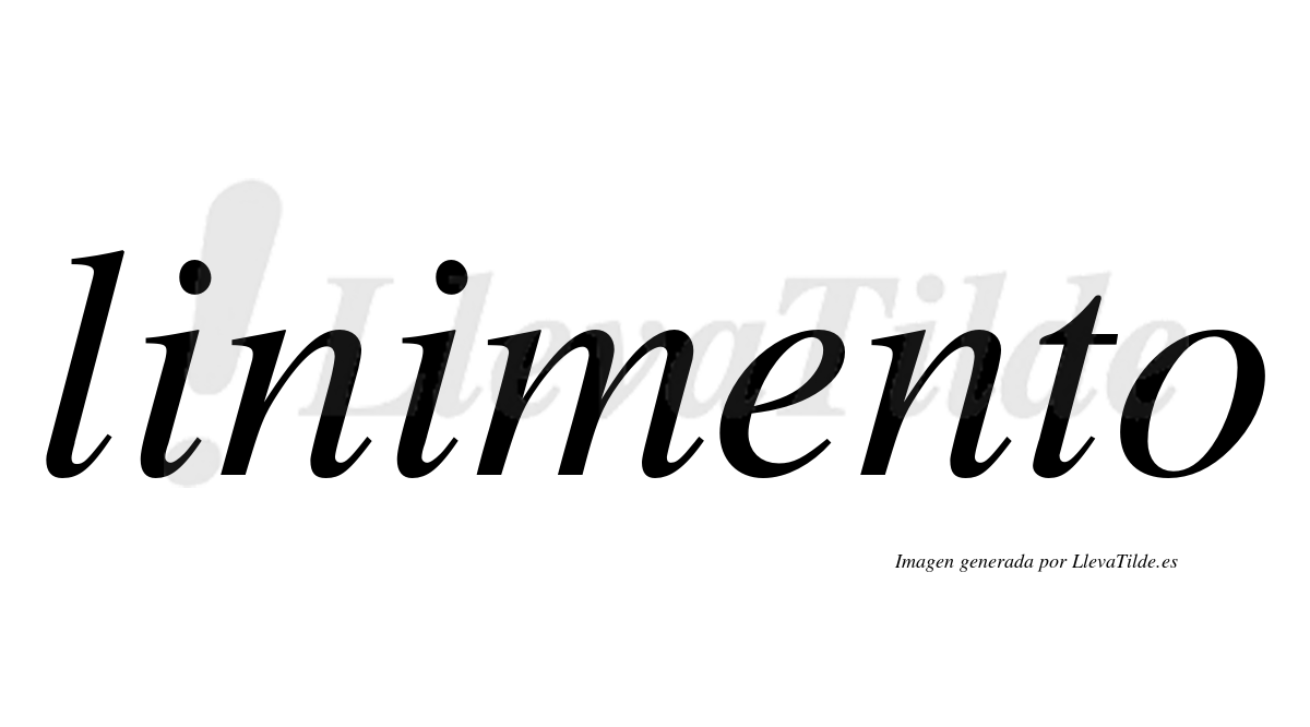 ¿Lleva tilde linimento? | LlevaTilde.es