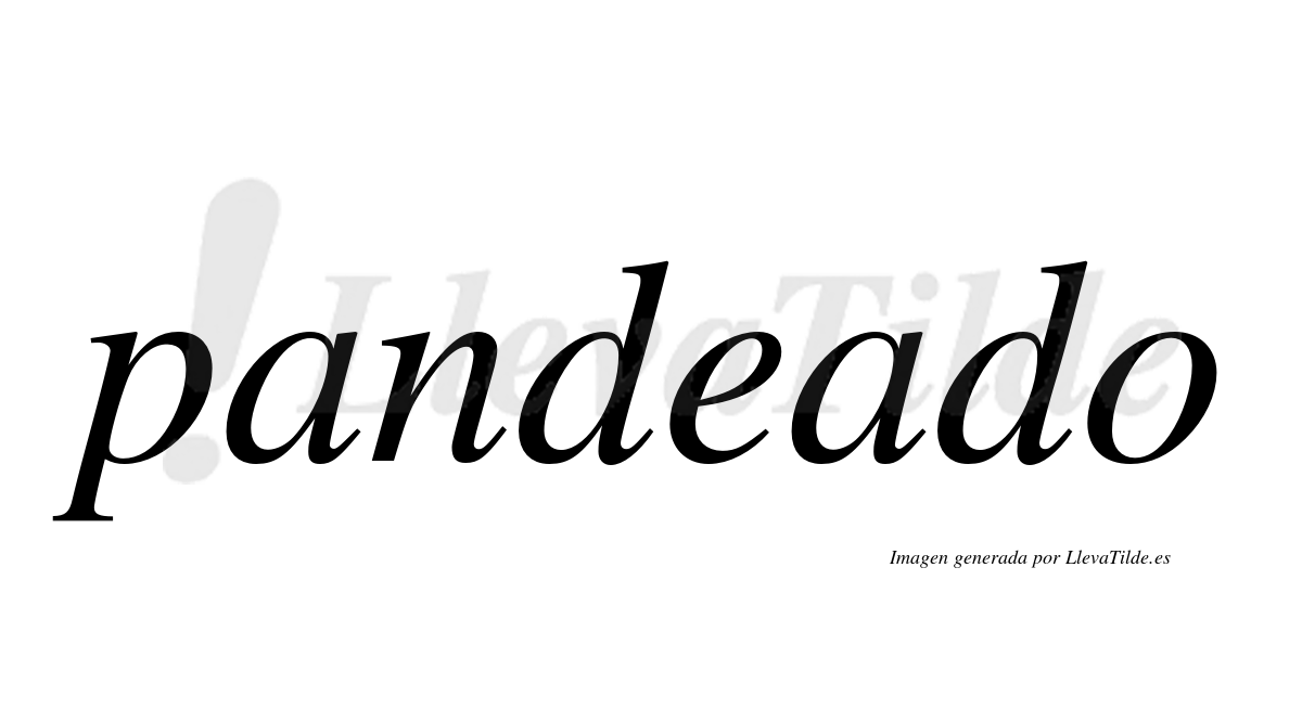 ¿Lleva tilde pandeado? | LlevaTilde.es