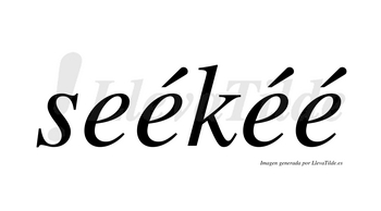 ¿Lleva tilde seékéé? | LlevaTilde.es