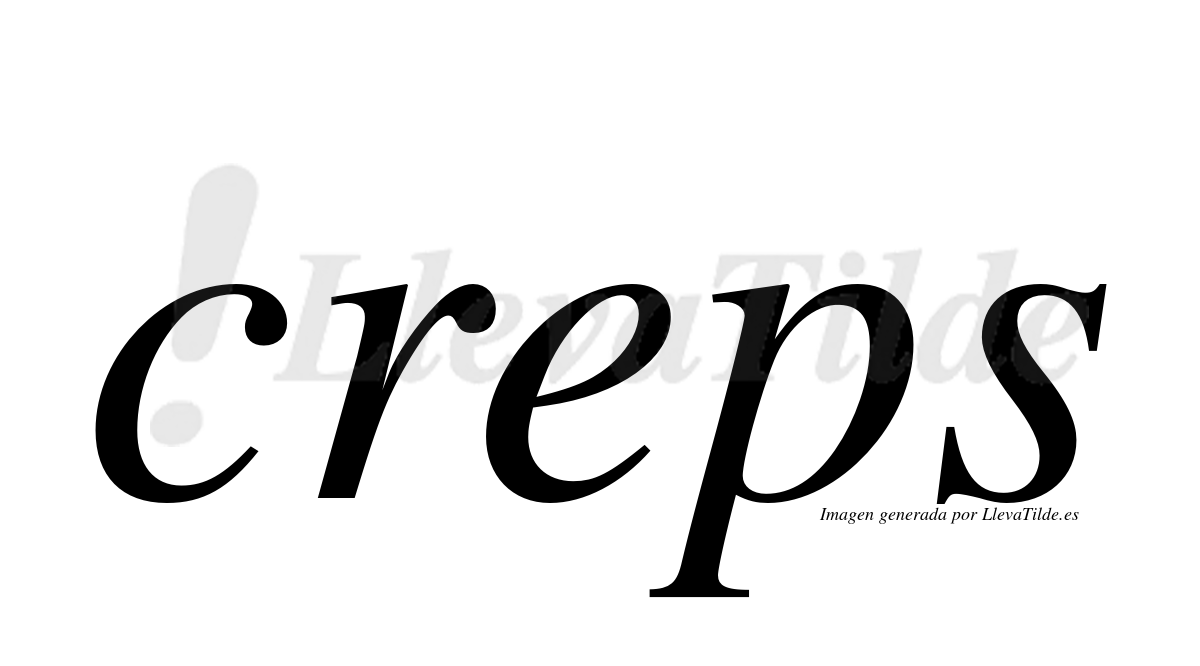 ¿Lleva tilde creps? | LlevaTilde.es