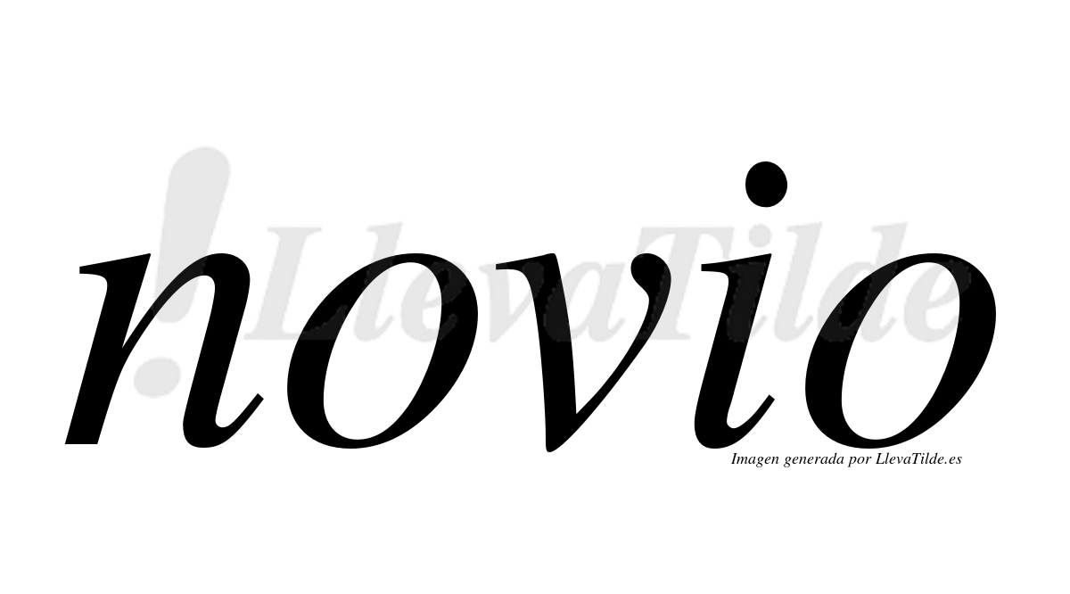 ¿Lleva tilde novio? | LlevaTilde.es