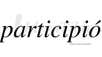 ¿Lleva tilde participió? | LlevaTilde.es